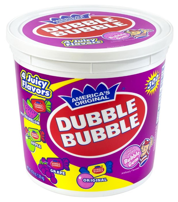 DUBBLE BUBBLE ASSORTED 300CT TUB - Metro Atlanta Wholesale