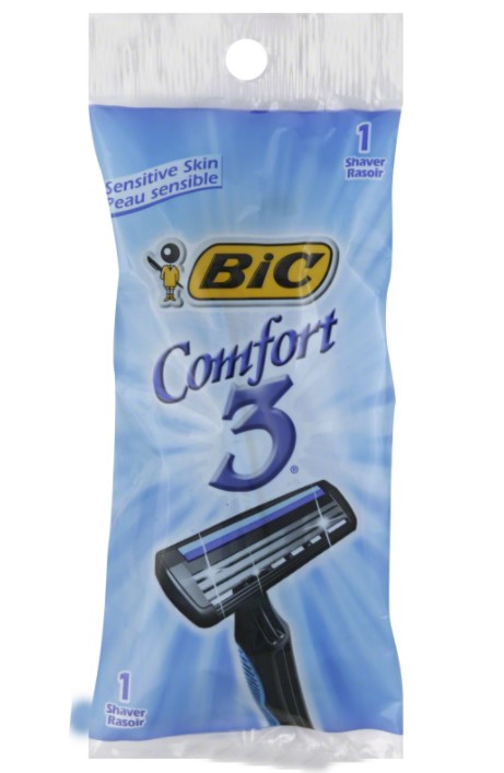 BIC COMFORT 3 TRIPLE BLADE RAZOR 1CT - Metro Atlanta Wholesale