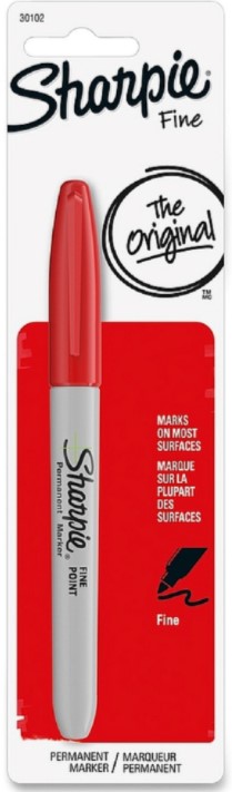 SHARPIE PERMANENT MARKER FINE TIP RED 1CT - Metro Atlanta Wholesale