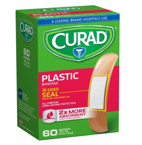 CURAD PLASTIC BAND AID BANDAGE 60CT - Metro Atlanta Wholesale