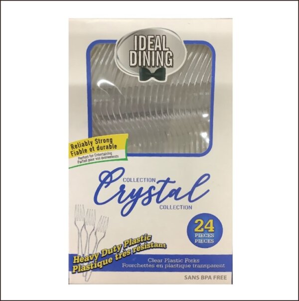 IDEAL DINING CRYSTAL FORKS 24 CT - Metro Atlanta Wholesale
