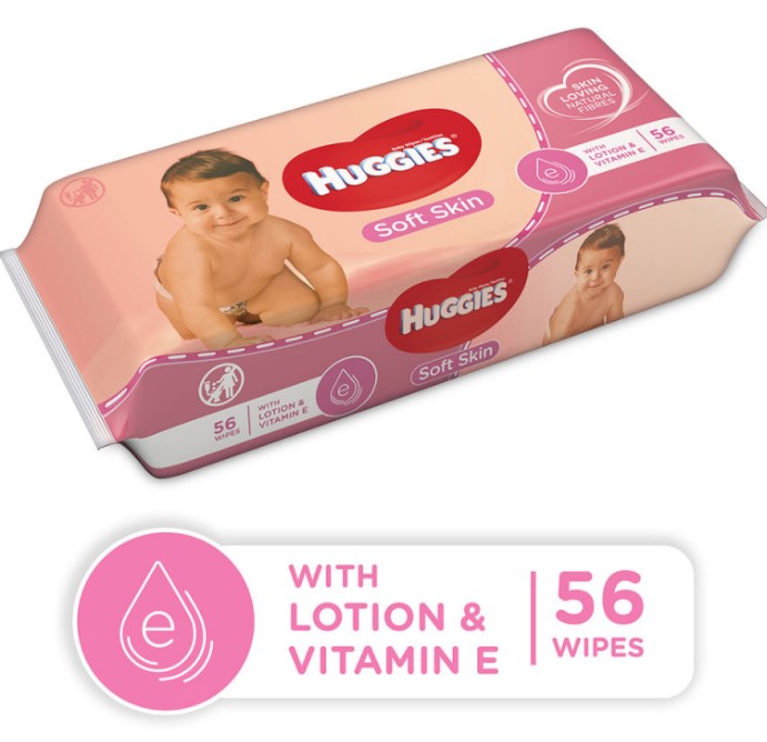 HUGGIES SOFT SKIN BABY WIPES 56 CT - Metro Atlanta Wholesale