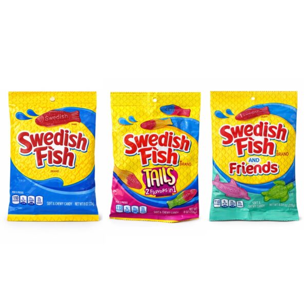 SWEDISH FISH PEG BAG 1CT - Metro Atlanta Wholesale