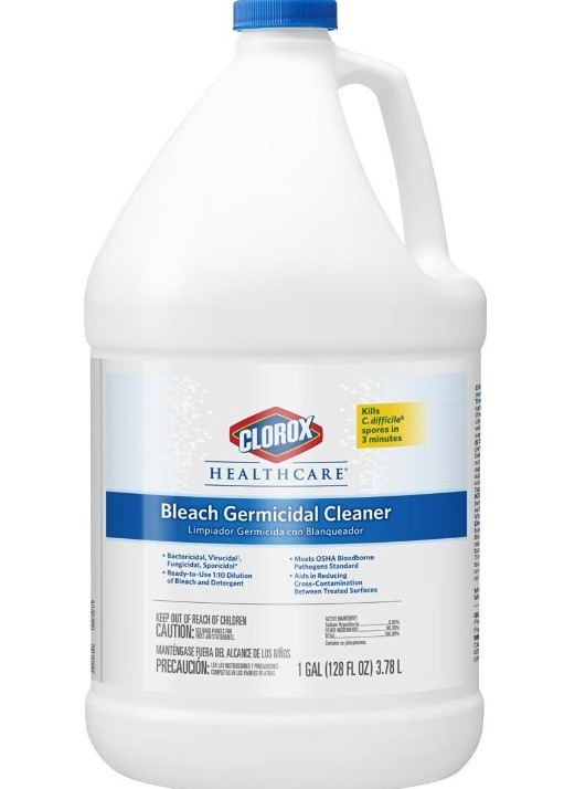 CLOROX HEALTH CARE GERMICIDAL CLEANER BLEACH 1 GALLON / 128OZ - Metro ...