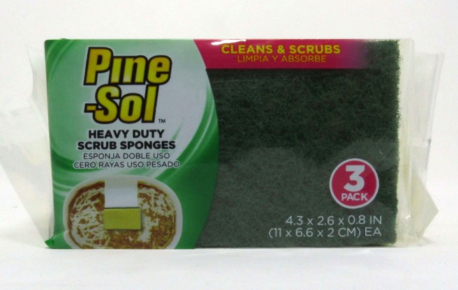 PINE SOL SCRUB SPONGE HEAVY DUTY 3 CT - Metro Atlanta Wholesale
