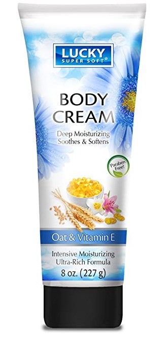LUCKY BODY CREAM OAT&VITAMIN 8OZ - Metro Atlanta Wholesale
